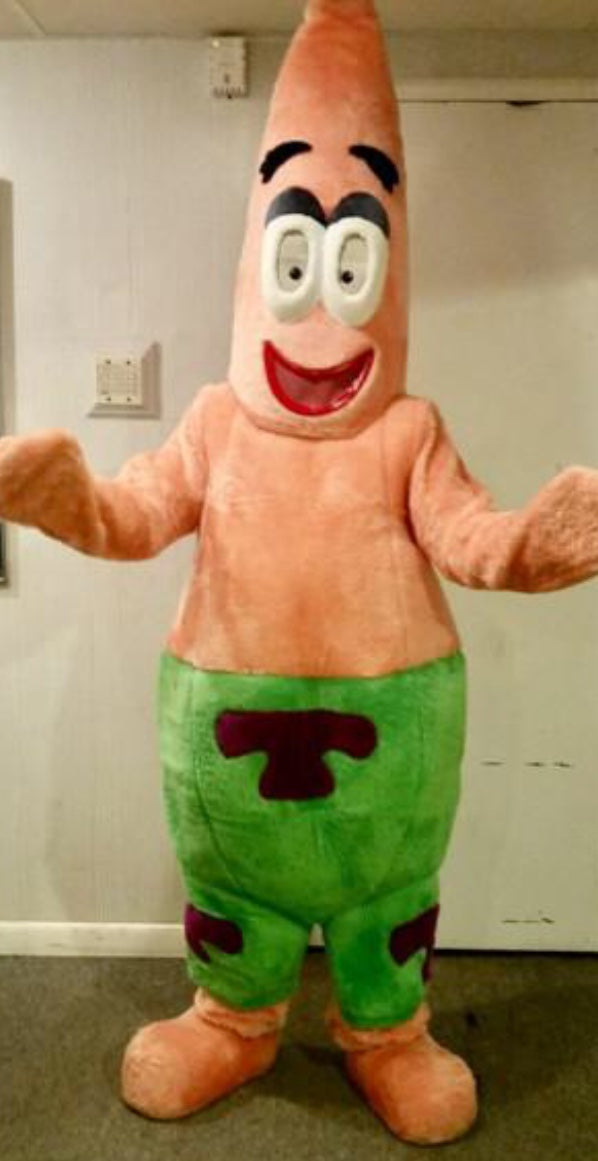 Patrick Mascot – Kids Party Characters Princesses, Superheros & Mascots